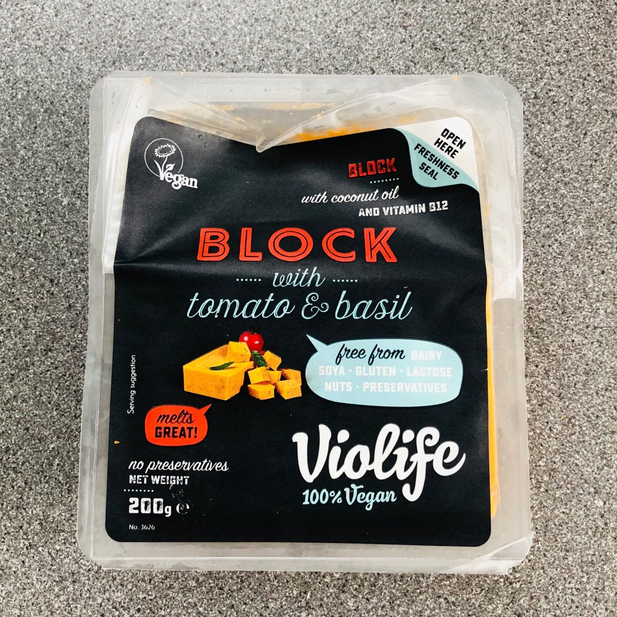 Block with Tomato & Basil from Violife - Vegan Product Reviews ...