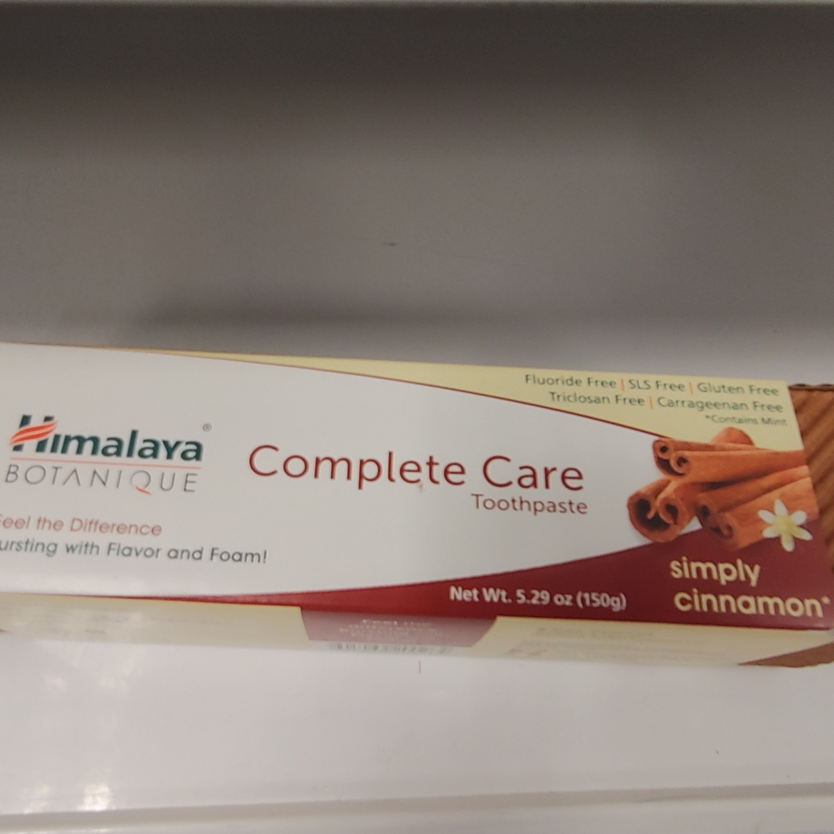 Complete care toothpaste simply cinnamon from Himalaya Herbals - Vegan ...