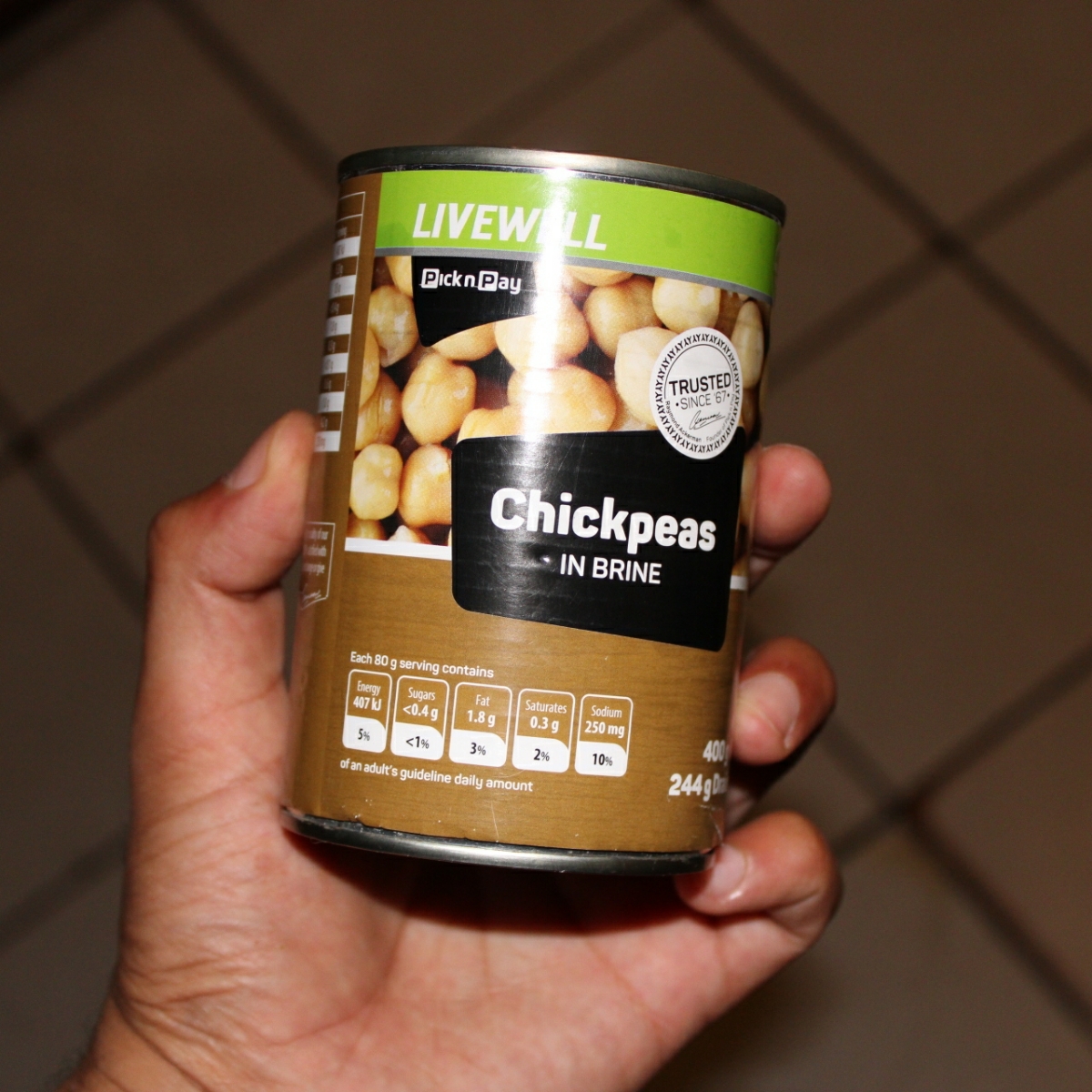 Chickpea In Brine from Pick n Pay - Vegan Product Reviews & Ratings | abillion