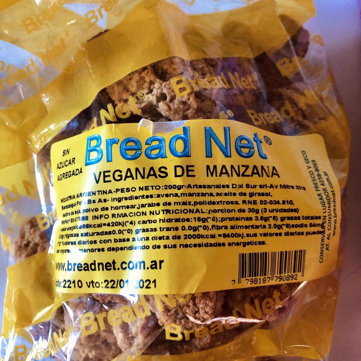 Bread Net Galletitas de Manzana 评价 | abillion