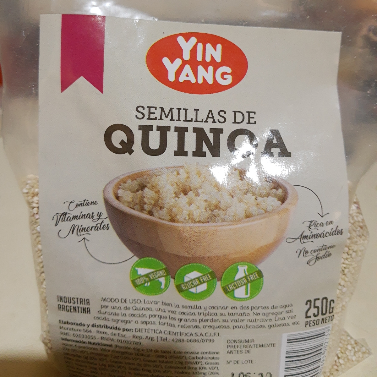 Semillas De Quinoa from Yin Yang - Vegan Product Reviews & Ratings ...