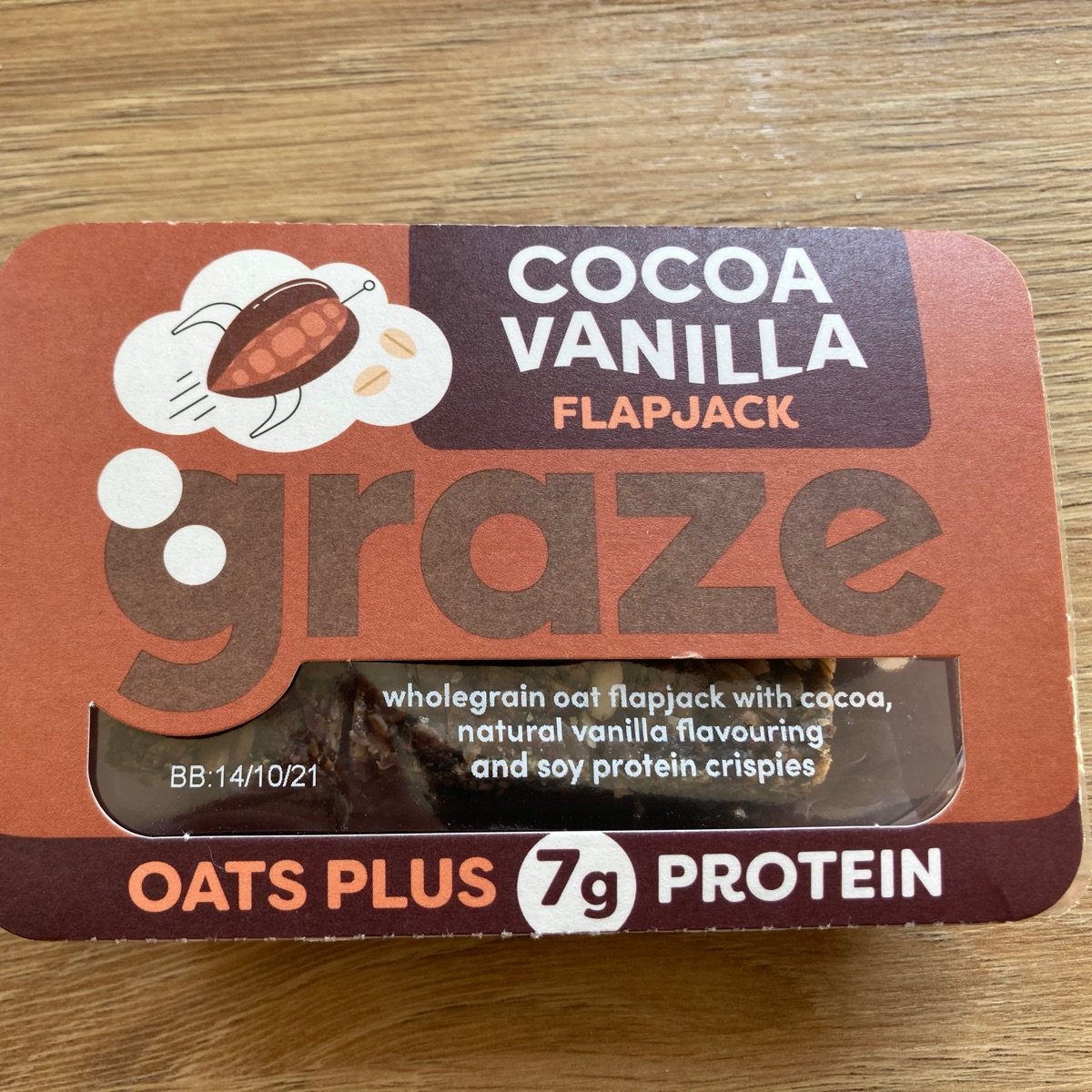 cocoa vanilla protein flapjack from graze - Vegan Product Reviews ...
