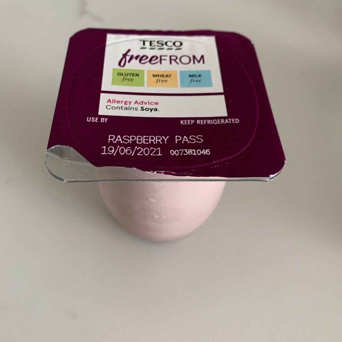 Raspberry pass yogurt from Tesco - Vegan Product Reviews & Ratings ...