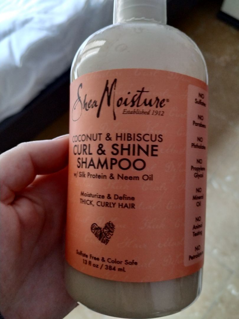 Coconut&Hibiscus Curl&Shine Shampoo from SheaMoisture - Vegan Product ...