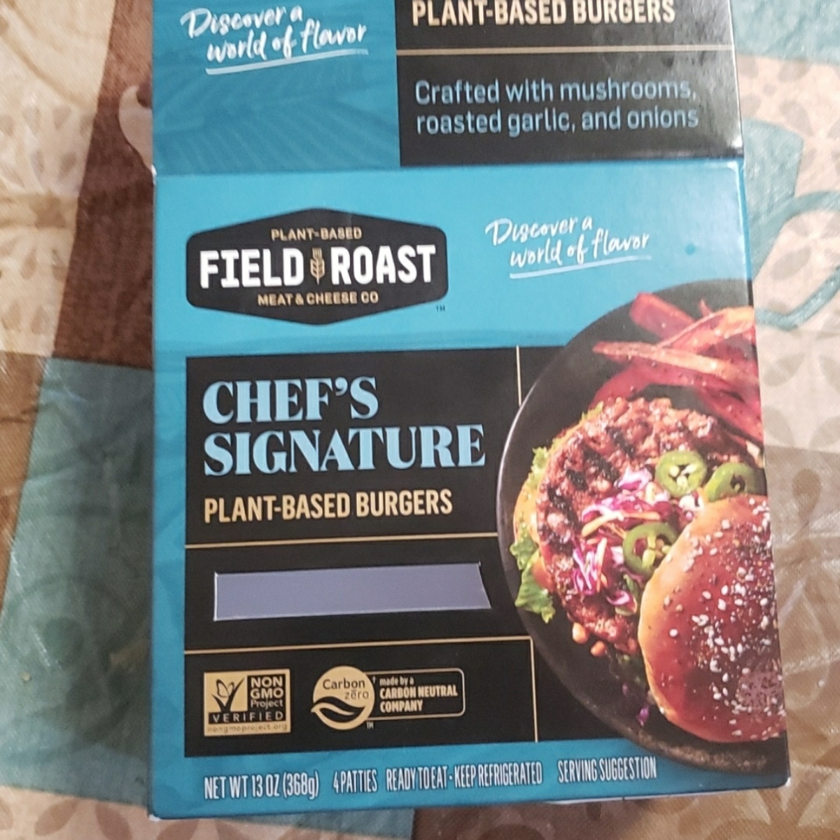 Chefs signature plant based burger Chefs signature plant based burger ...