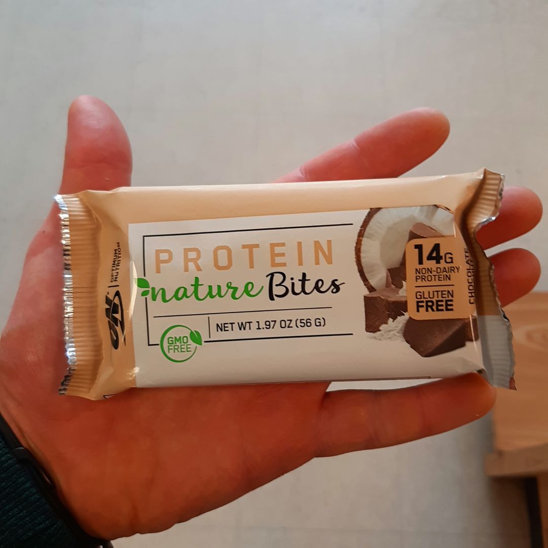 Protein Nature Bites Chocolate Coconut from Optimum nutrition - Vegan ...