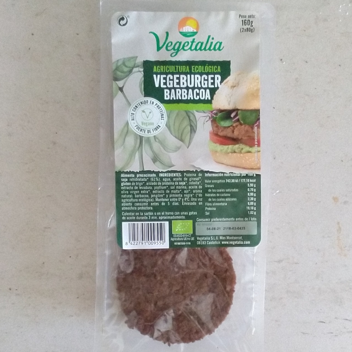 Vegeburger barbacoa from Vegetalia - Vegan Product Reviews & Ratings ...