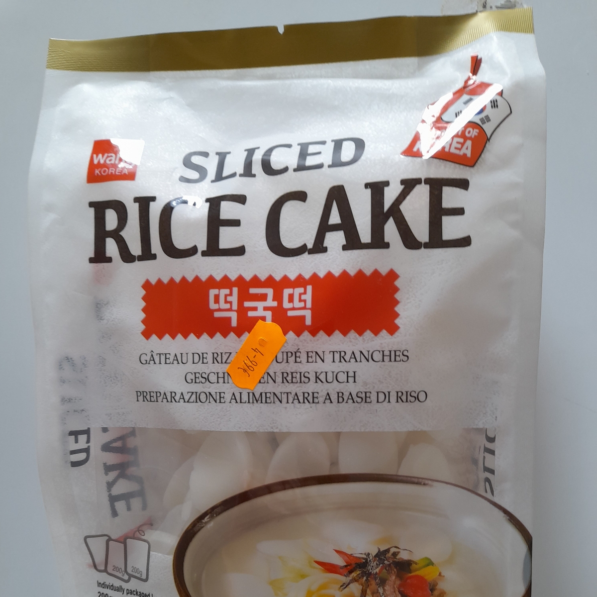Sliced rice cake from Wang Korea - Vegan Product Reviews & Ratings ...
