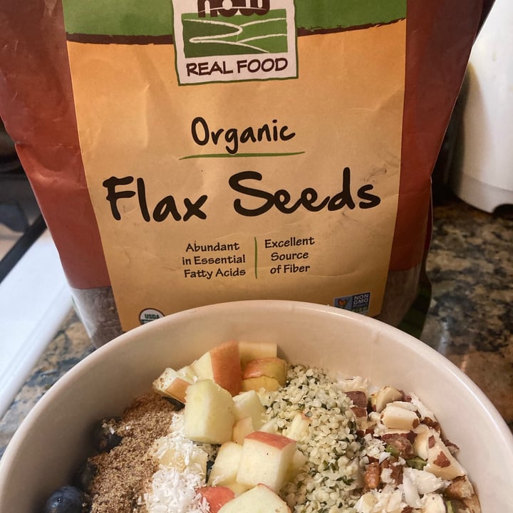 Now Real Food Organic Flax Seeds Review | abillion