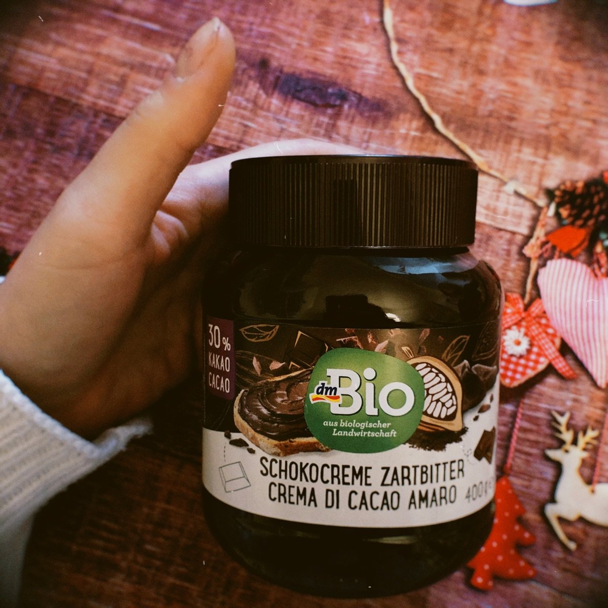Zartbitter-Crema di cacao amaro from dmBio - Vegan Product Reviews ...