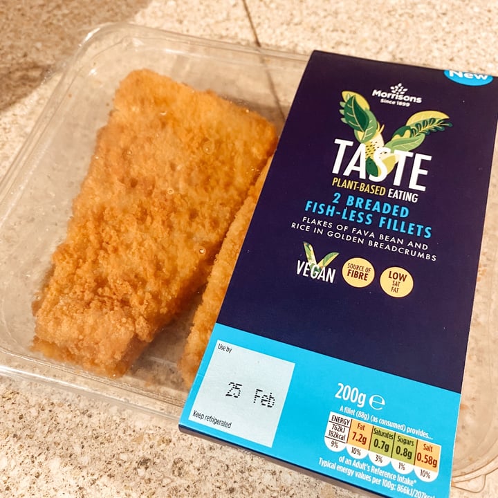 Morrisons Breaded fishless fillets Review | abillion