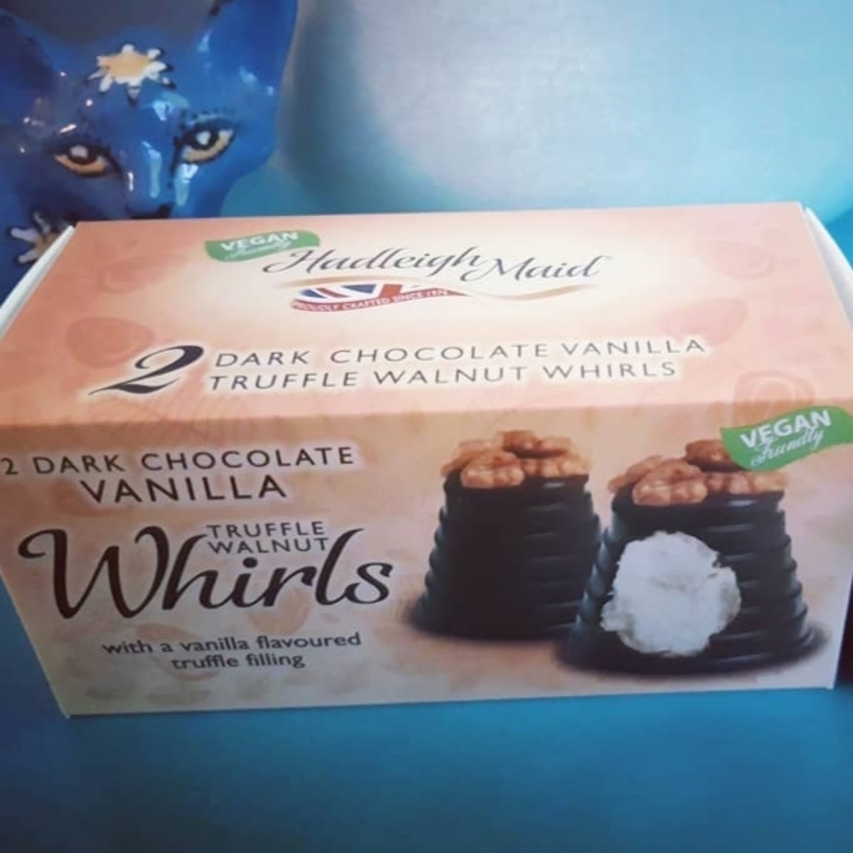 Dark Chocolate White Vanilla Truffle Walnut Whirls from Hadleigh maid ...