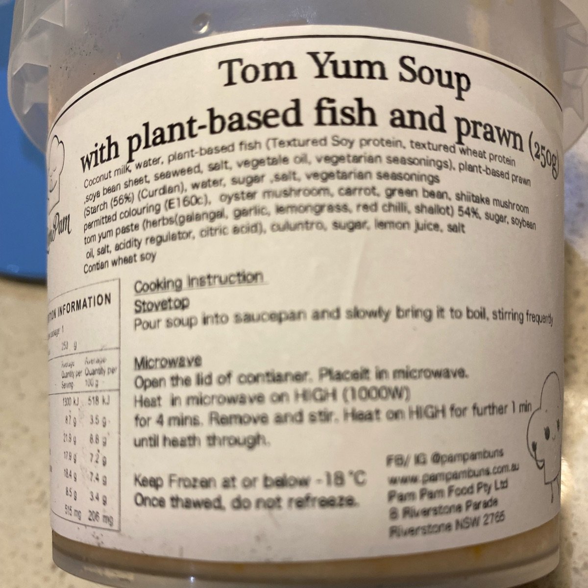 Tom Yum Soup With Plant Based Fish And Prawn from Pam pam - Vegan ...
