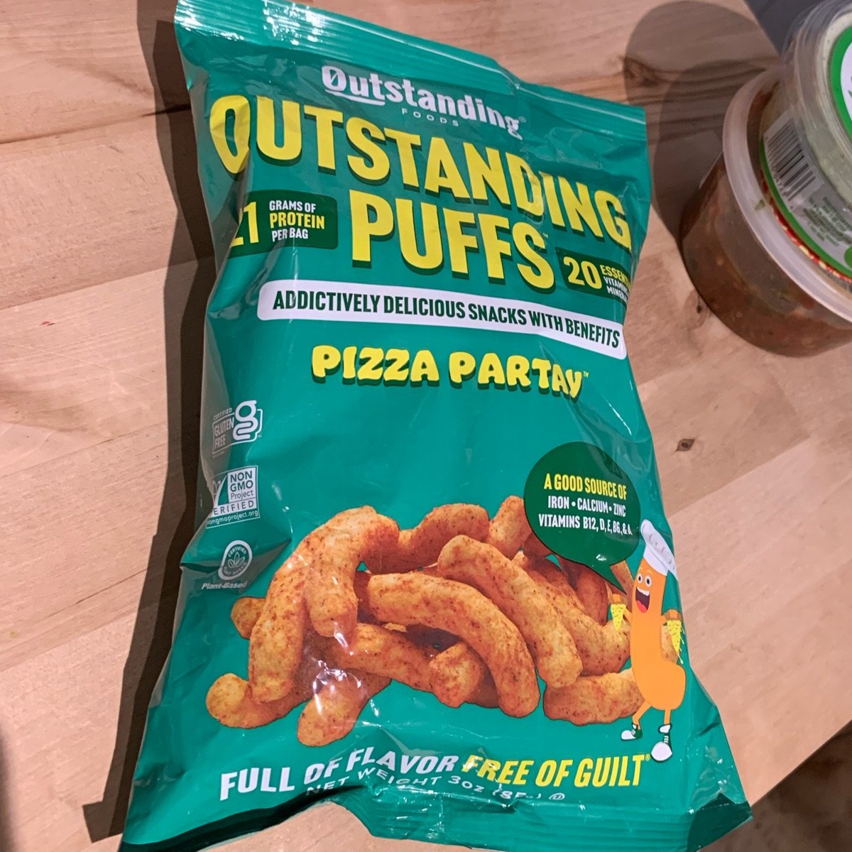 Outstanding Puffs Pizza Partay from Outstanding Foods - Vegan Product ...