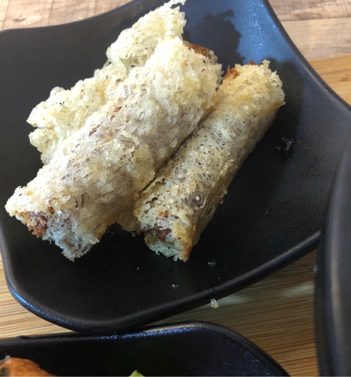 Taro spring rolls at nomVnom Tai Seng, Singapore - Vegan Dish Reviews ...