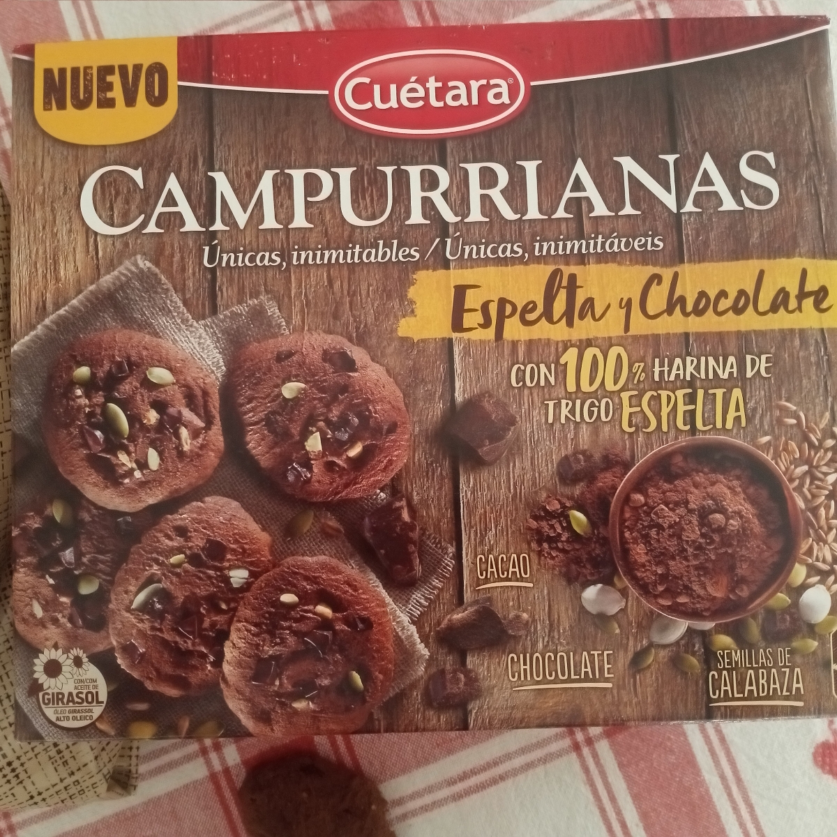 Campurrianas espelta y chocolate from Cuétara - Vegan Product Reviews ...