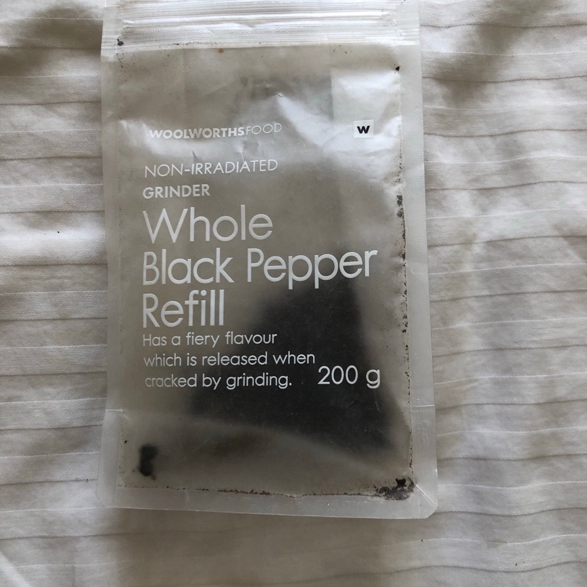 Whole black pepper refill from Woolworths - Vegan Product Reviews ...