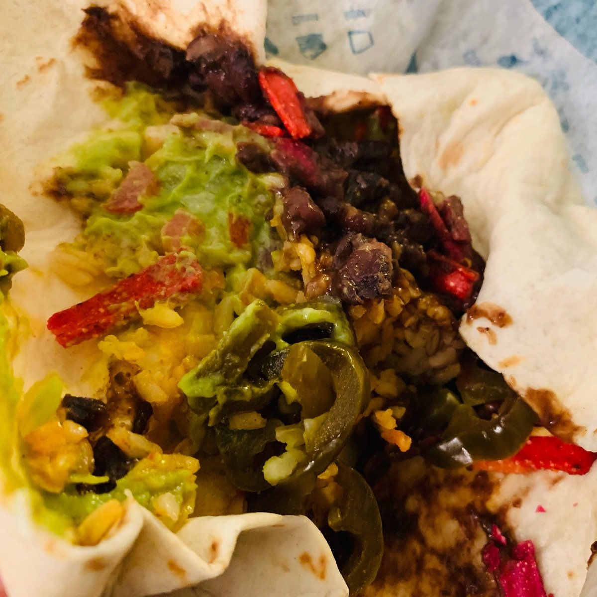 Fiesta Veggie Burrito at Taco Bell, Bloomington - Vegan Dish Reviews ...