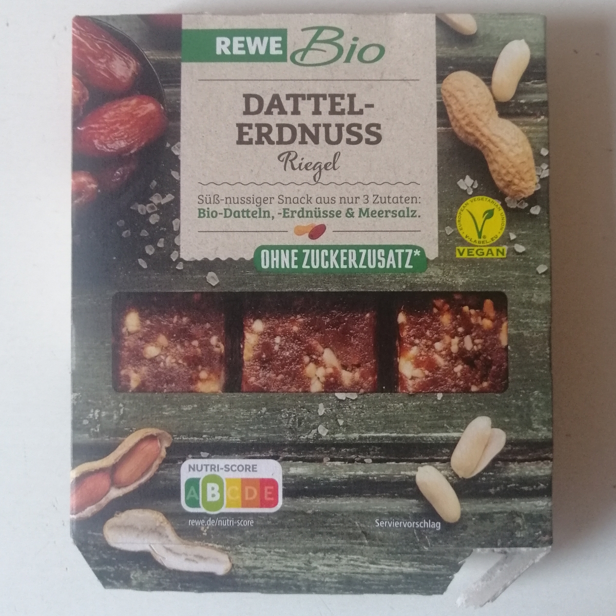 Dattel-Erdnuss Riegel from Rewe Bio - Vegan Product Reviews & Ratings ...