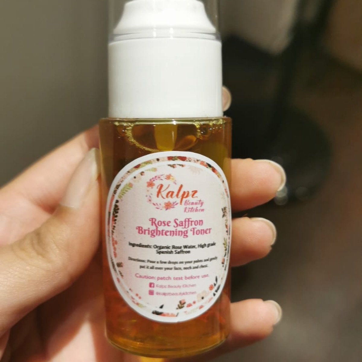 Rose Saffron Brightening Toner from Kalpz Beauty Kitchen - Vegan Product Reviews & Ratings ...