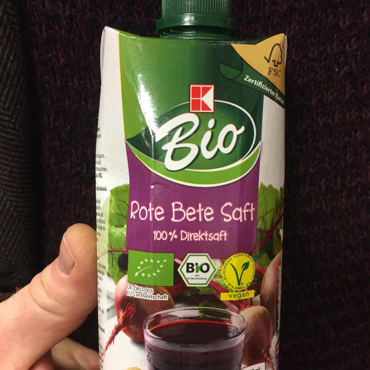 Rote Bete Saft from Kaufland bio - Vegan Product Reviews & Ratings ...