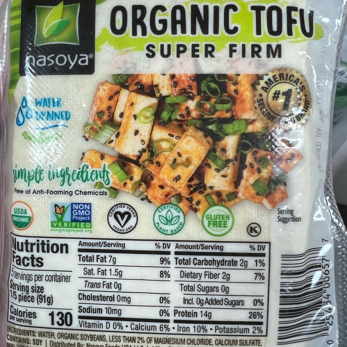 Organic tofu from Nasoya - Vegan Product Reviews & Ratings | abillion
