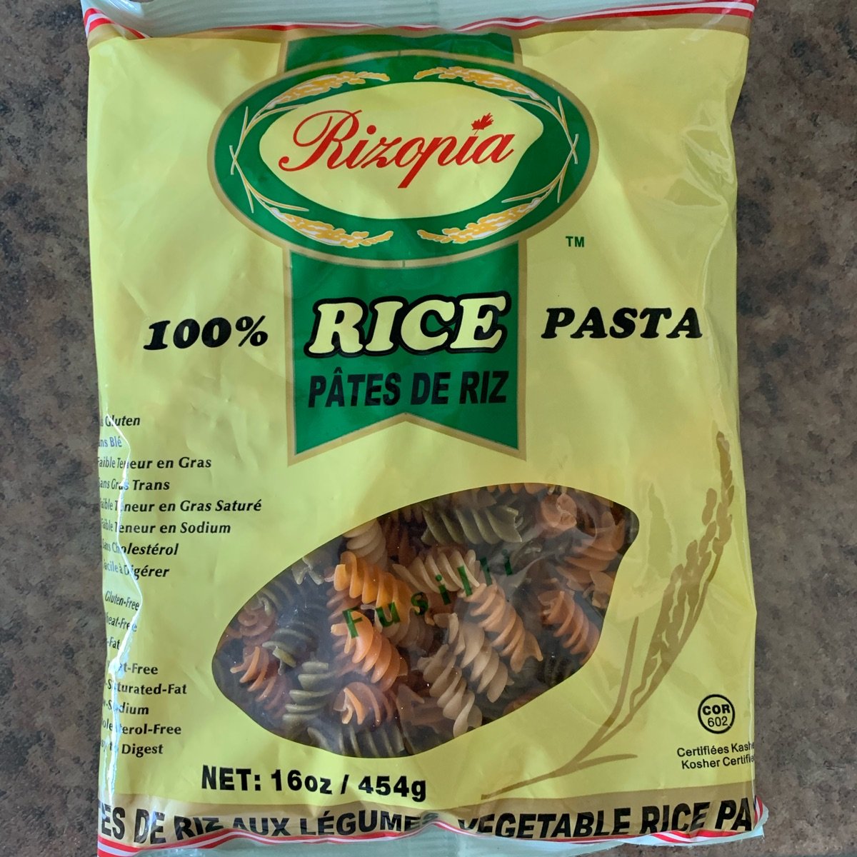 Vegetable Rice Pasta Fusilli from Rizopia - Vegan Product Reviews ...
