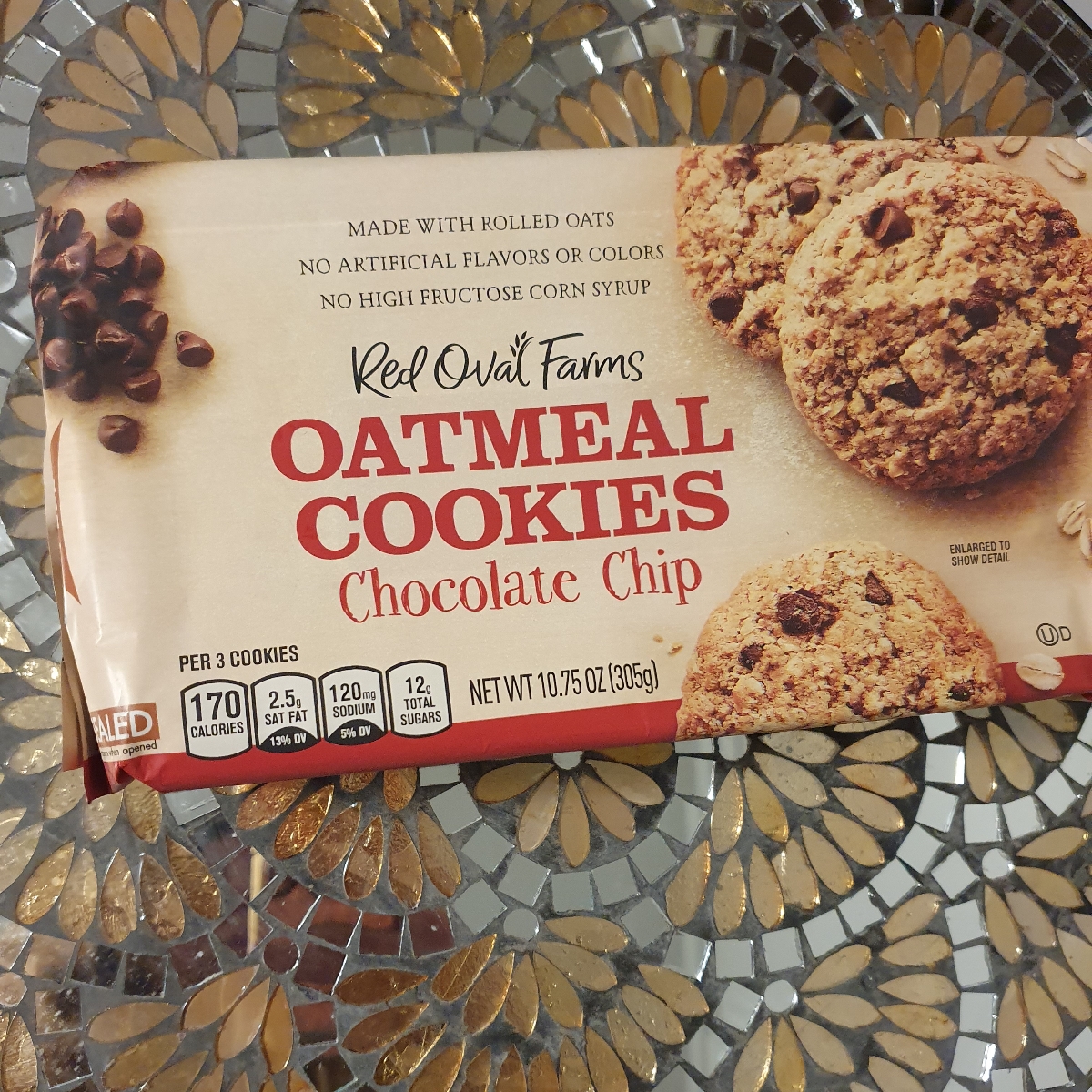 Oatmeal Cookies Chocolate Chip from Red Oval Farms - Vegan Product ...