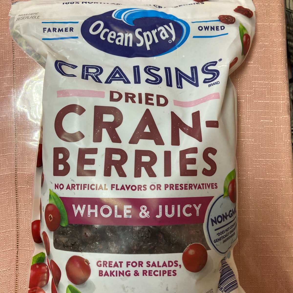 Craisins Dried Cranberries from Ocean Spray - Vegan Product Reviews ...