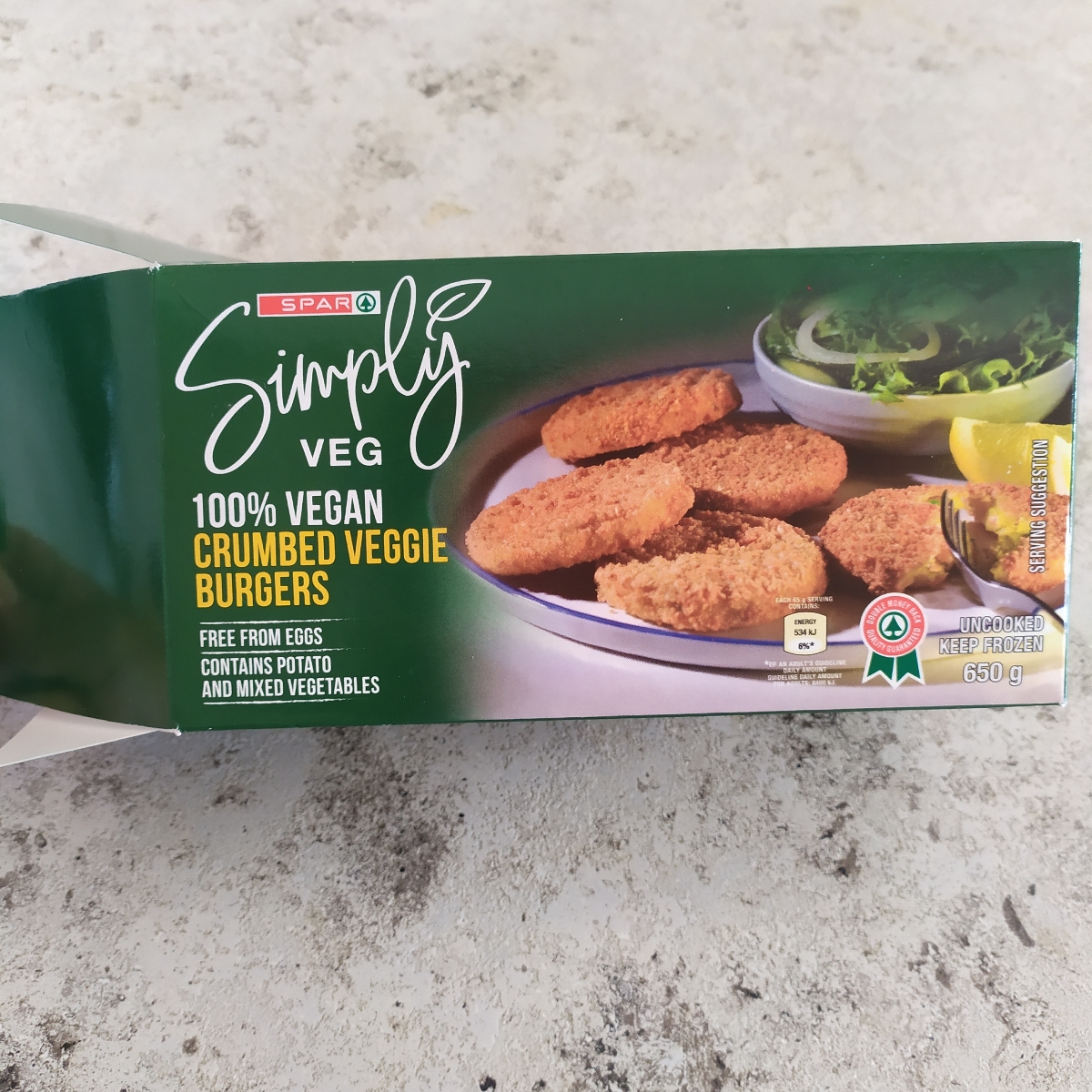 Crumbed veggie burgers from Spar - Vegan Product Reviews & Ratings ...