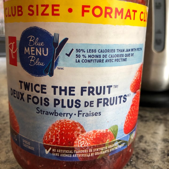 PC Blue Menu Twice The Fruit Strawberry Spread Review | abillion