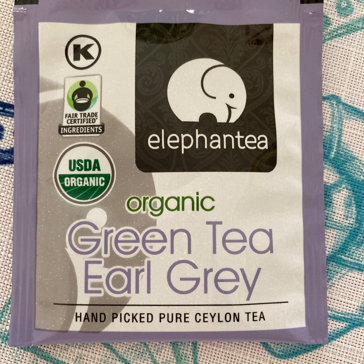 Green tea early grey tea from Elephantea - Vegan Product Reviews ...