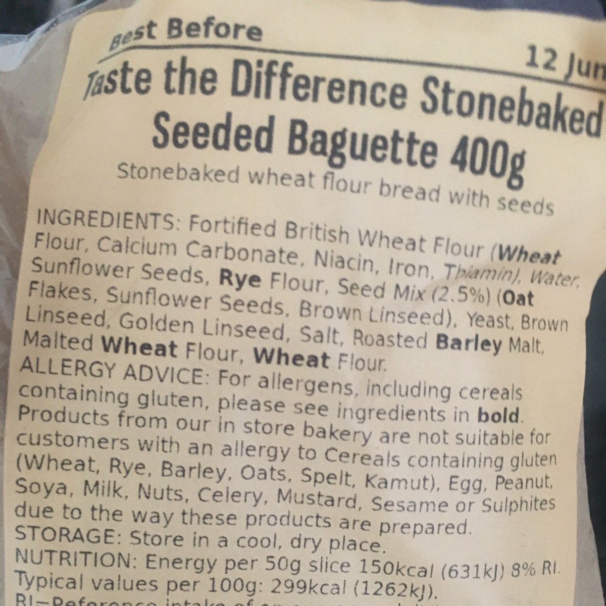 seeded bread at Taste the difference - Review by @gillhibbitt | abillion