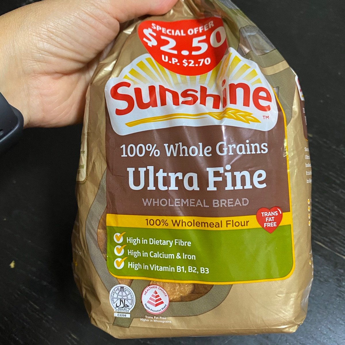 100% Whole Grains Ultra Fine Wholemeal Bread from Sunshine Bakeries ...