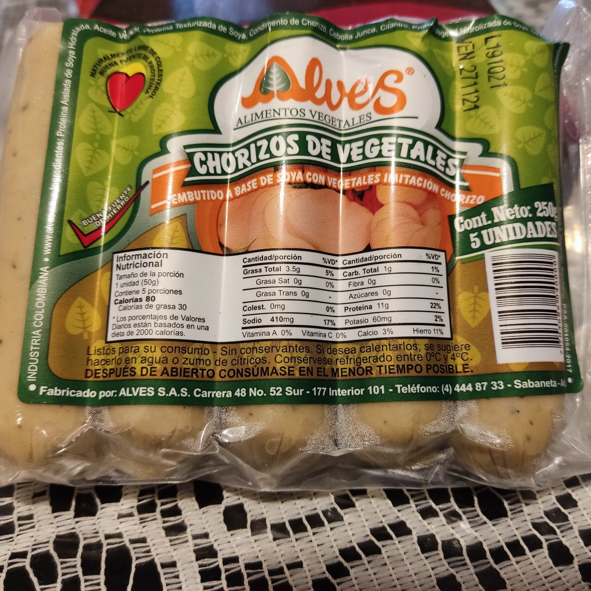 Chorizos from Alves Alimentos - Vegan Product Reviews & Ratings | abillion