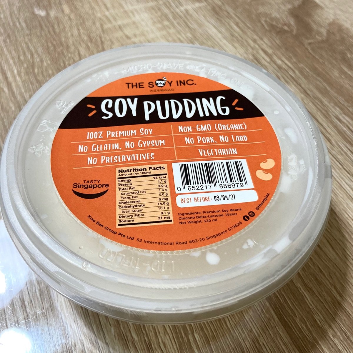 Soy Pudding from The Soy Inc - Vegan Product Reviews & Ratings | abillion