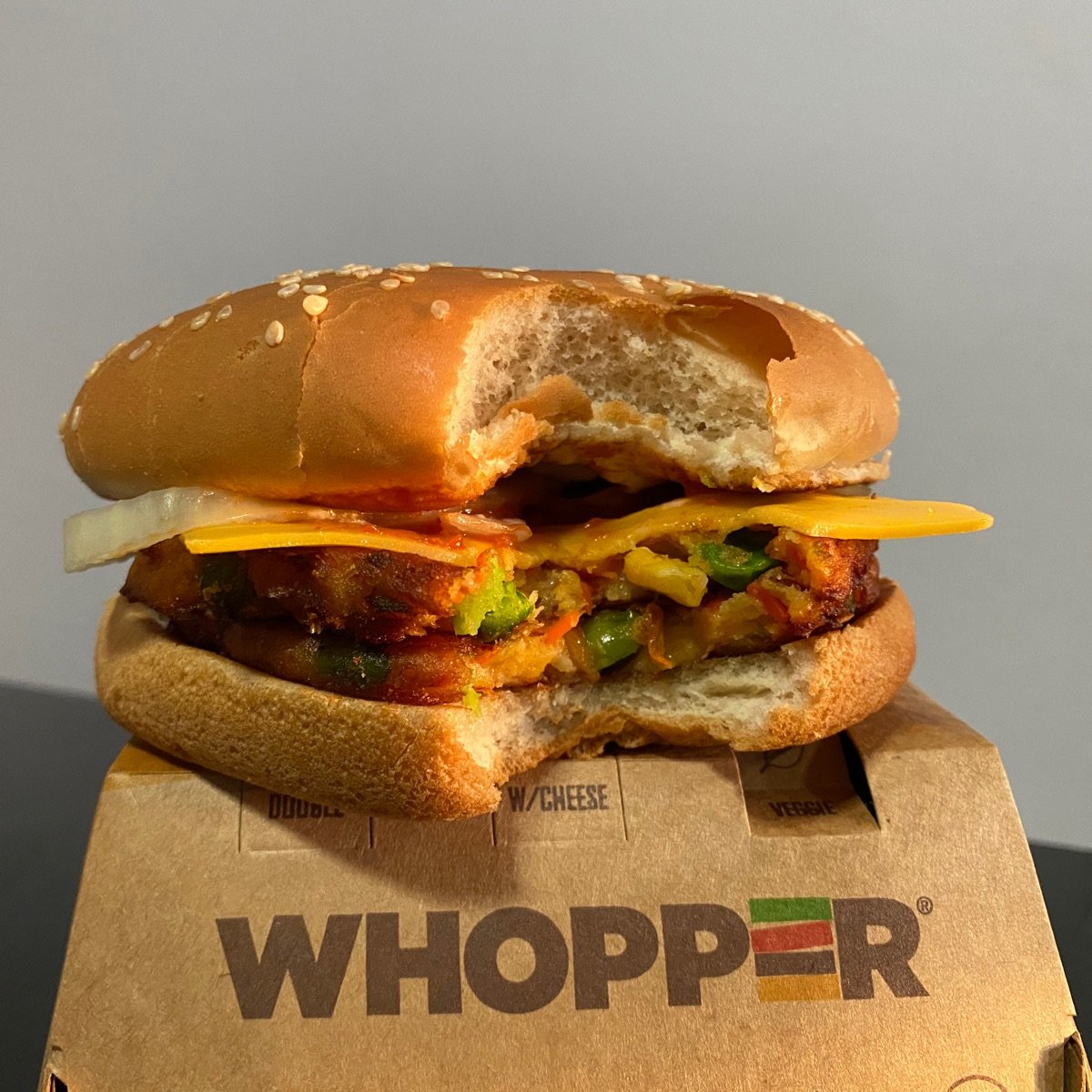 Vegan Whopper Cheese at Hungry Jack's, Sydney - Vegan Dish Reviews ...