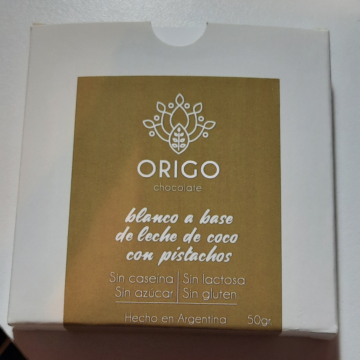 Chocolate Blanco A Base De Leche De Coco Con Pistachos from Origo ...