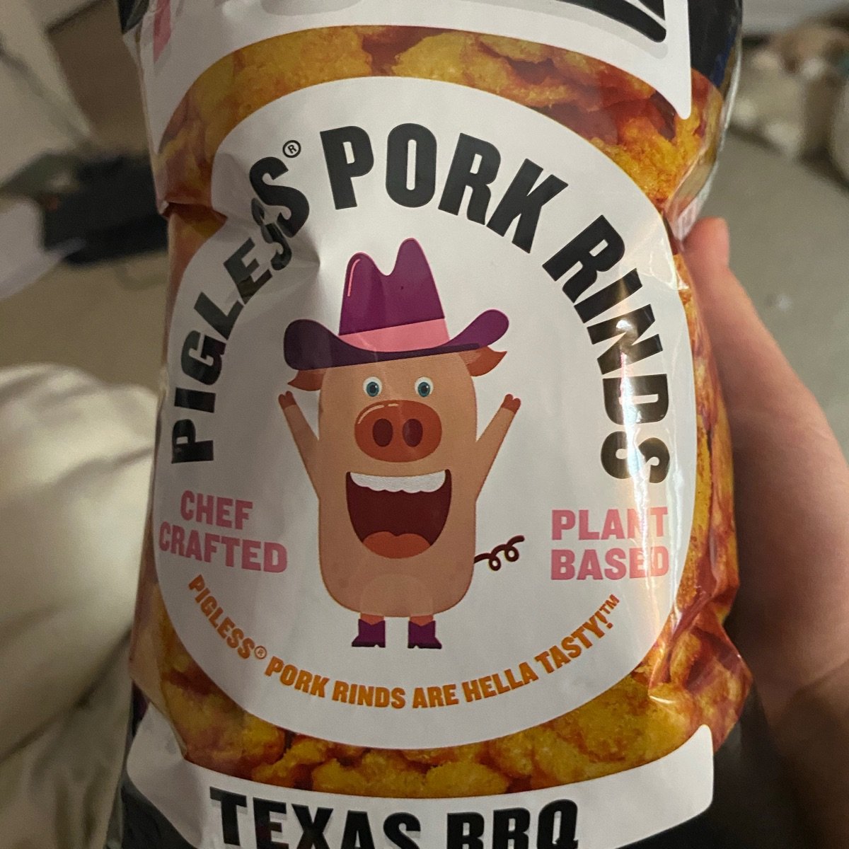 Pig List Pork Rinds Texas BBQ from Outstanding Foods - Vegan Product ...