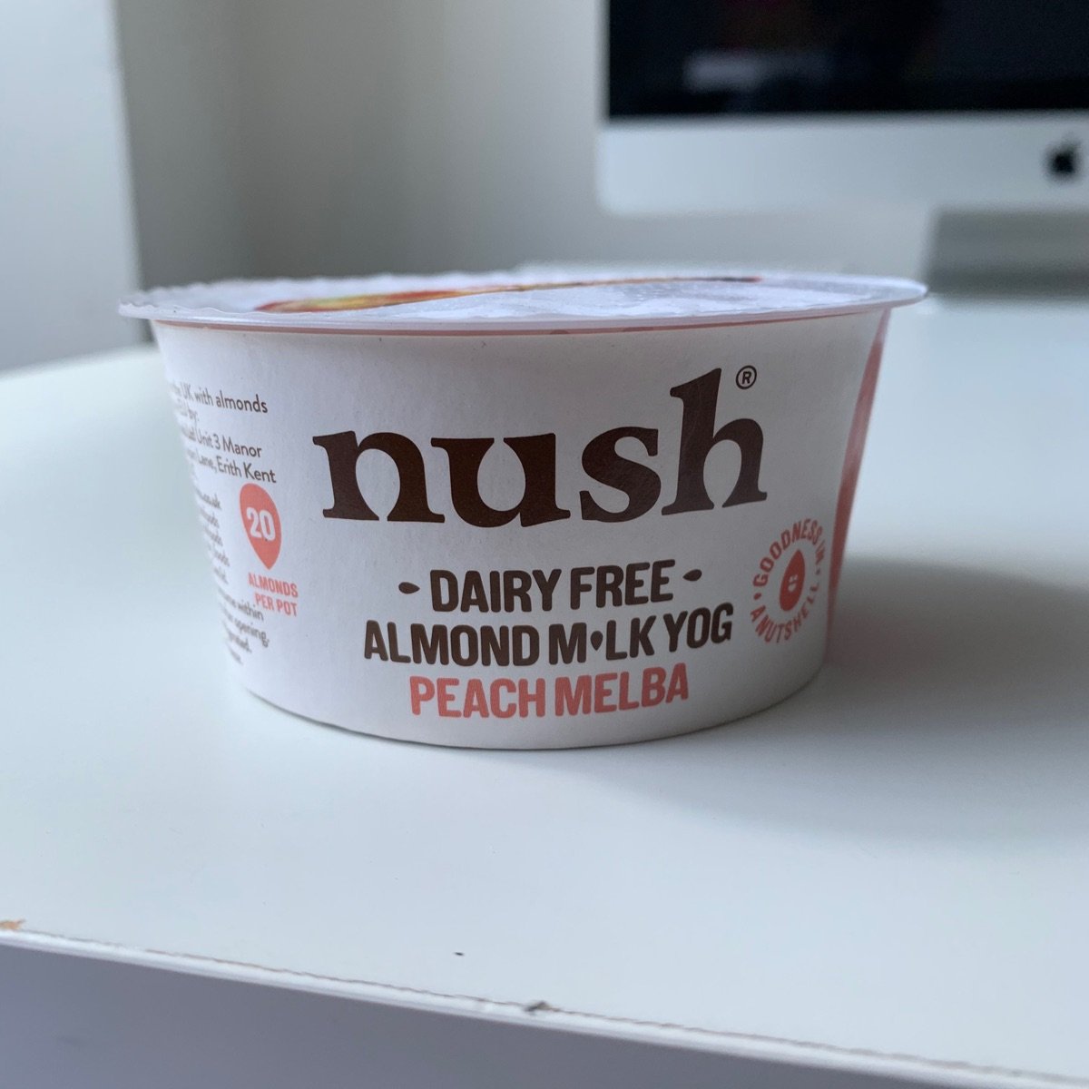Nush - Almond Milk Yog Peach Melba Review | abillion