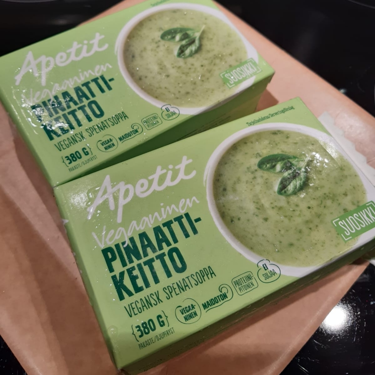 Pinaattikeitto (Spinach soup) from Apetit - Vegan Product Reviews ...