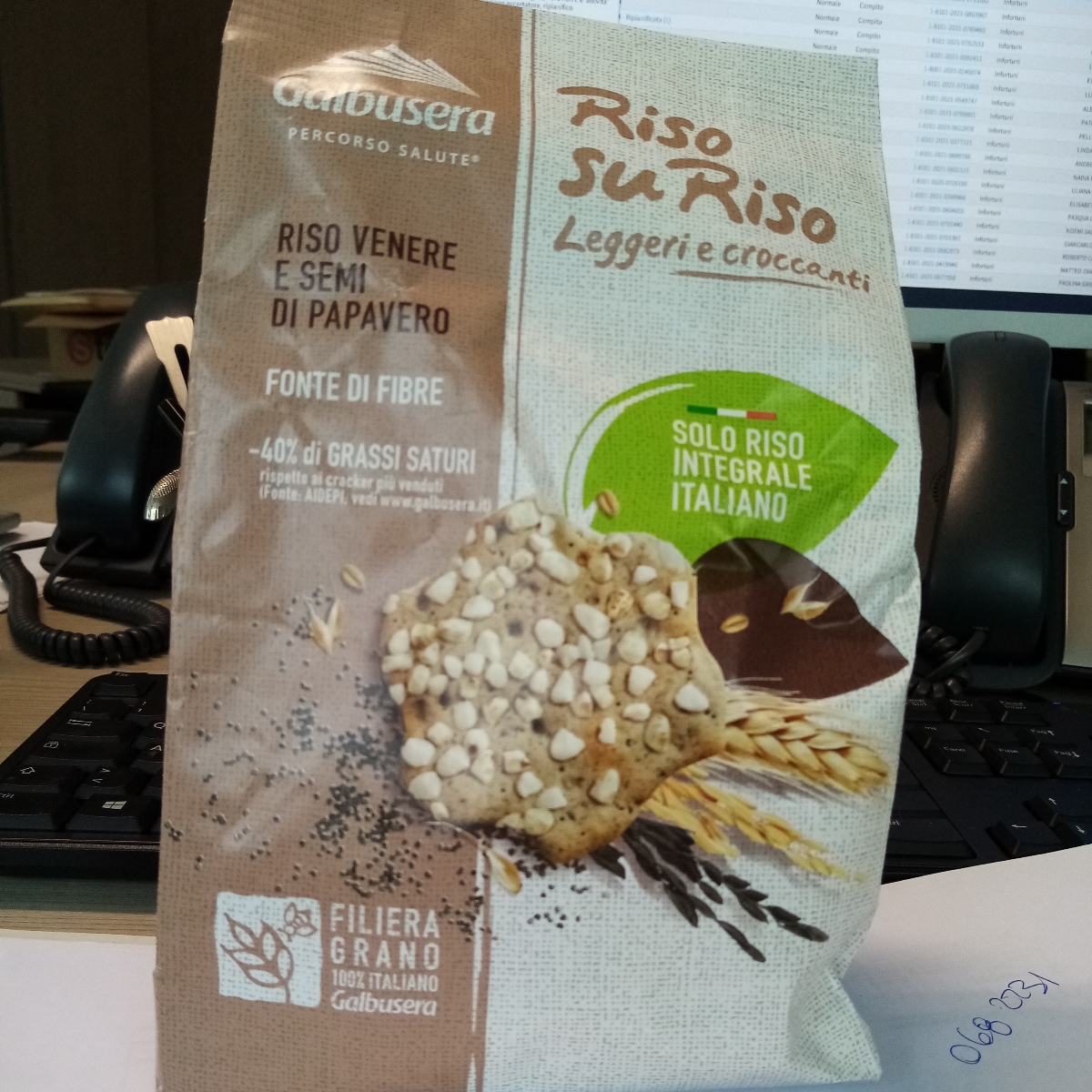 Riso su Riso leggeri E Croccanti from Galbusera - Vegan Product Reviews ...