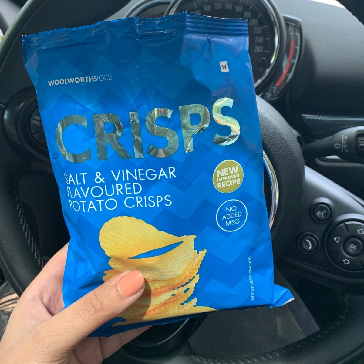 Salt and Vinegar potato crisps from Woolworths - Vegan Product Reviews ...