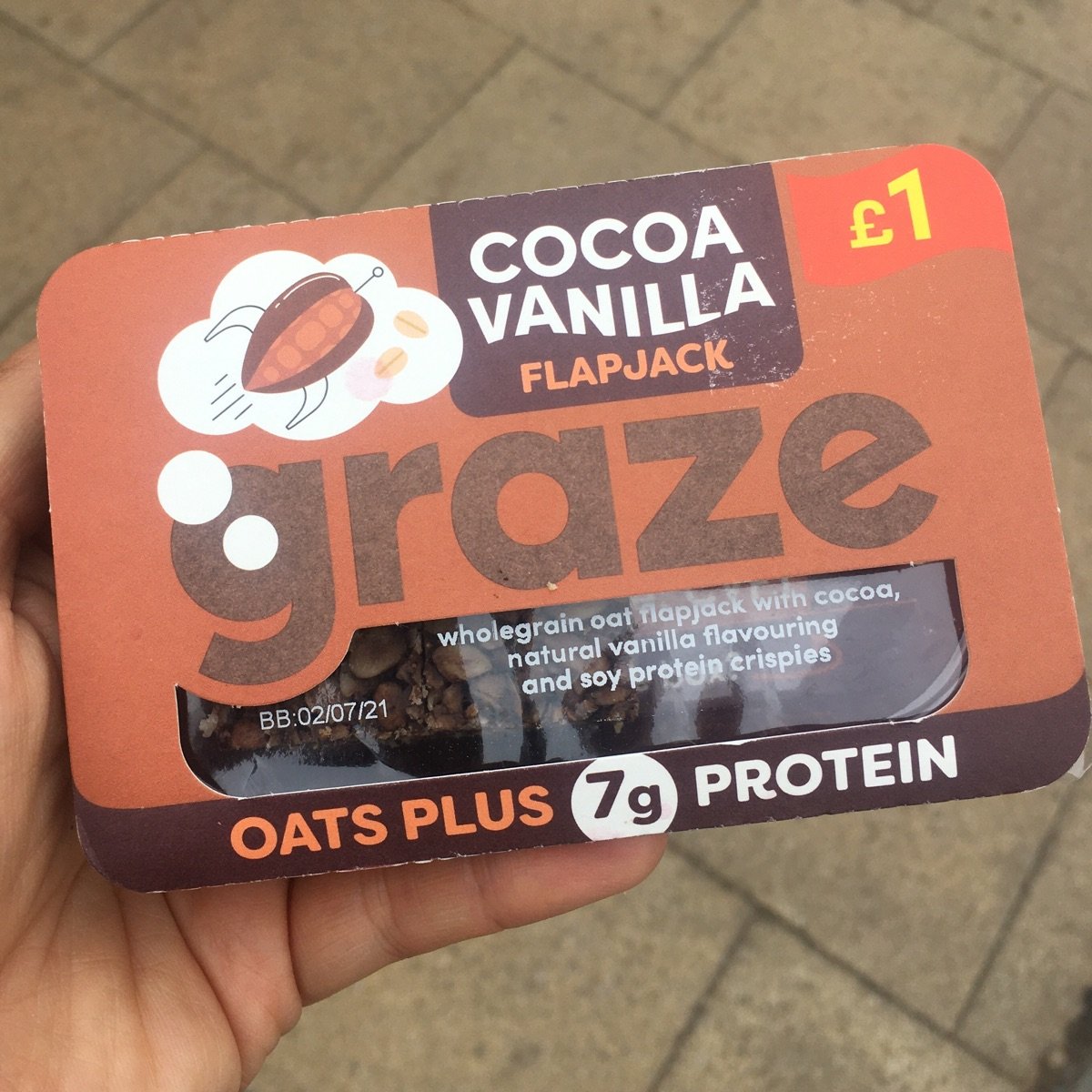 Cocoa Vanilla Flapjack from graze - Vegan Product Reviews & Ratings ...