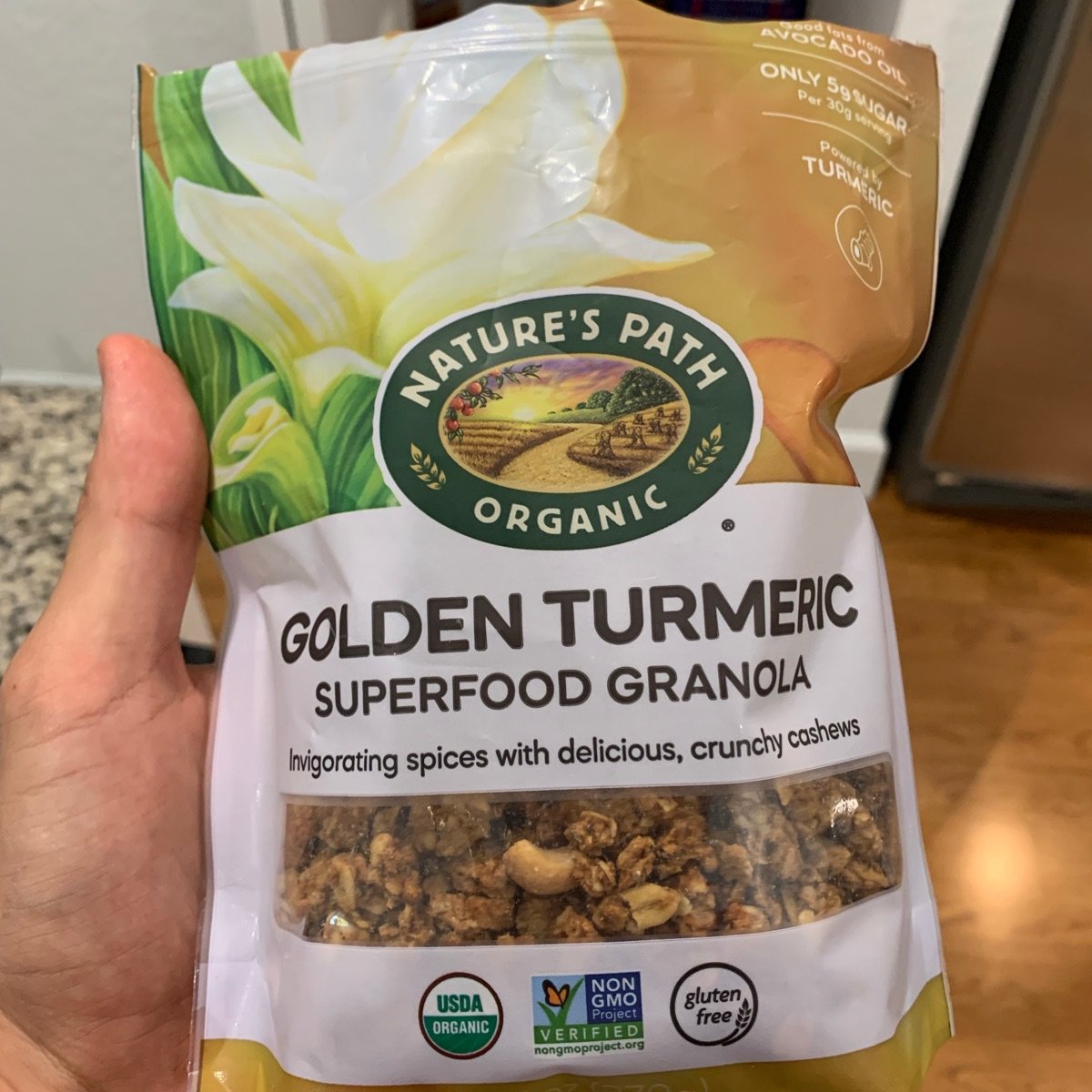 Golden turmeric superfood granola from Nature's Path Foods - Vegan ...
