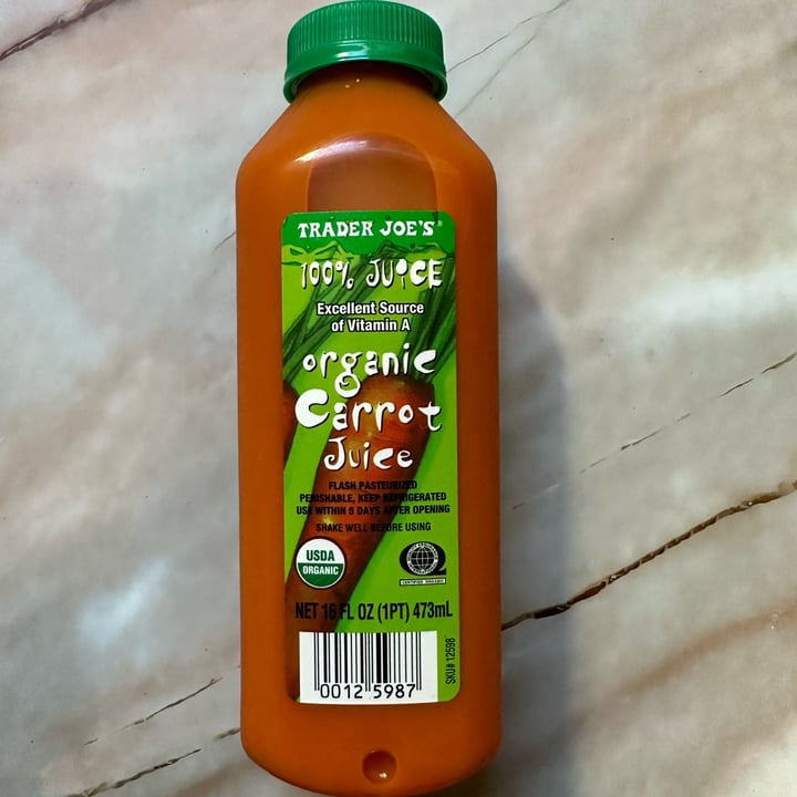 Trader Joe's 100% Organic Carrot Juice Review | abillion