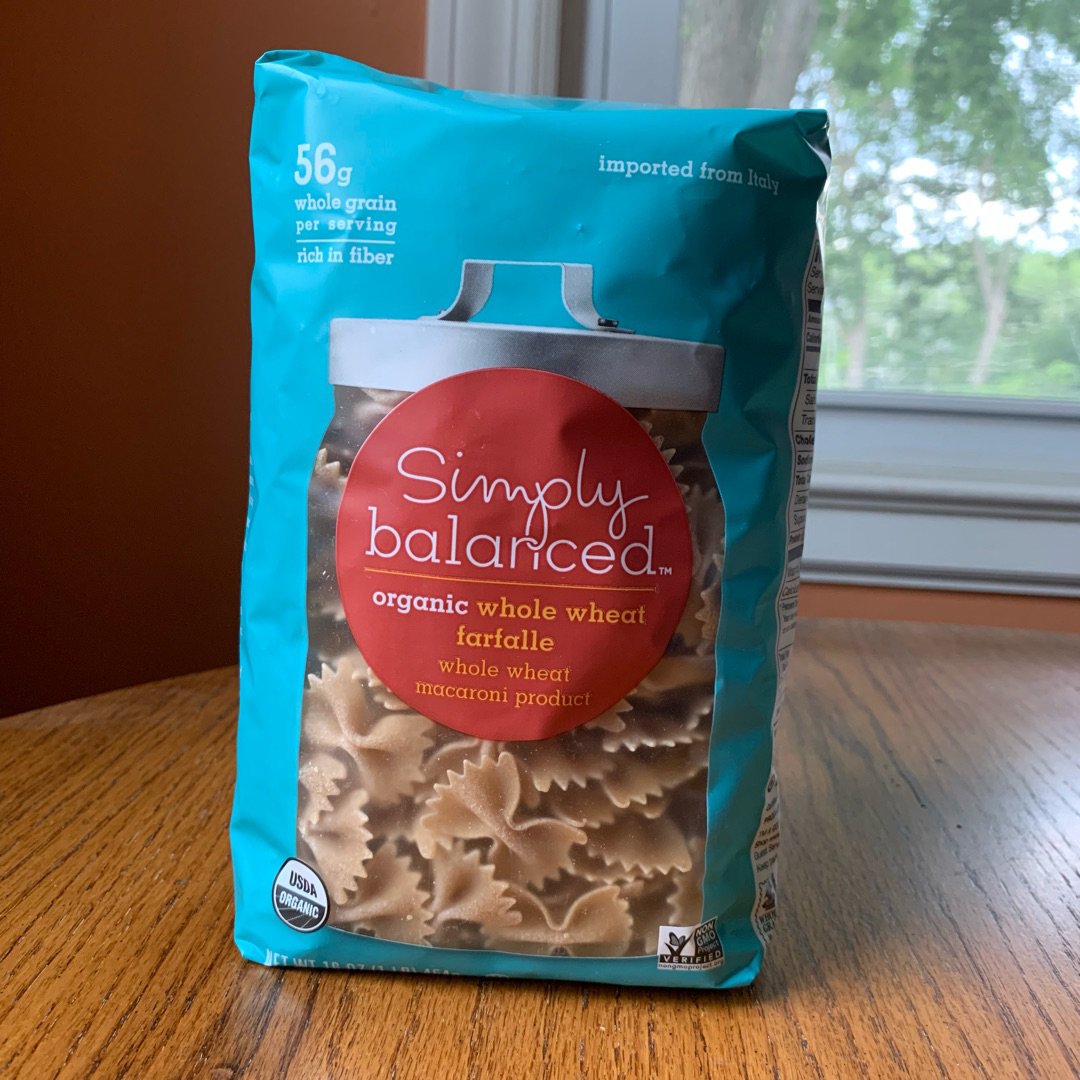 Organic Whole Wheat Farfalle from Simply Balanced - Vegan Product ...