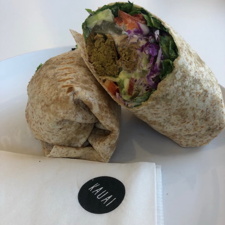 Kauai Kloof Street Cape Town, South Africa Falafel Avo Wrap Review ...
