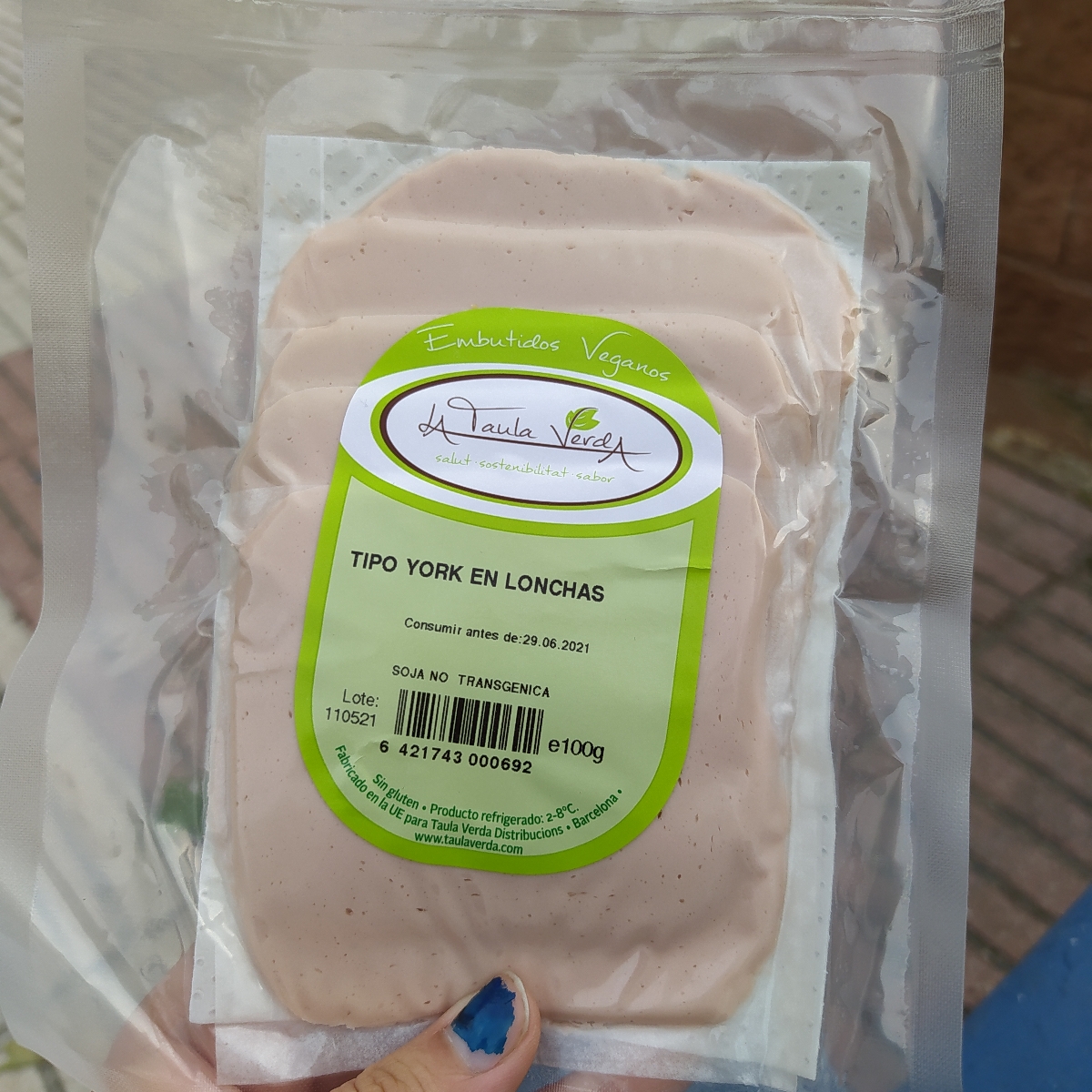 Embutido tipo jamón York from La taula vegan - Vegan Product Reviews ...
