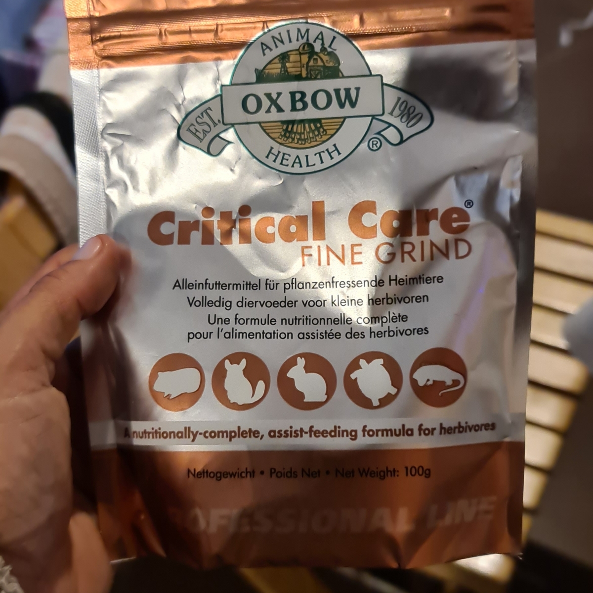 Critical care fine grind from Oxbow animal health - Vegan Product ...